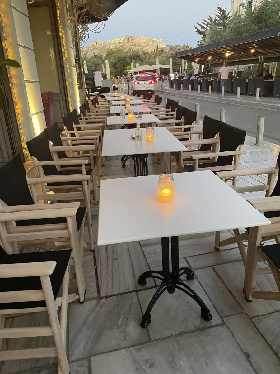 SinAthina cafe restaurant thissio Acropolis Athens Roof Garden romantic ...