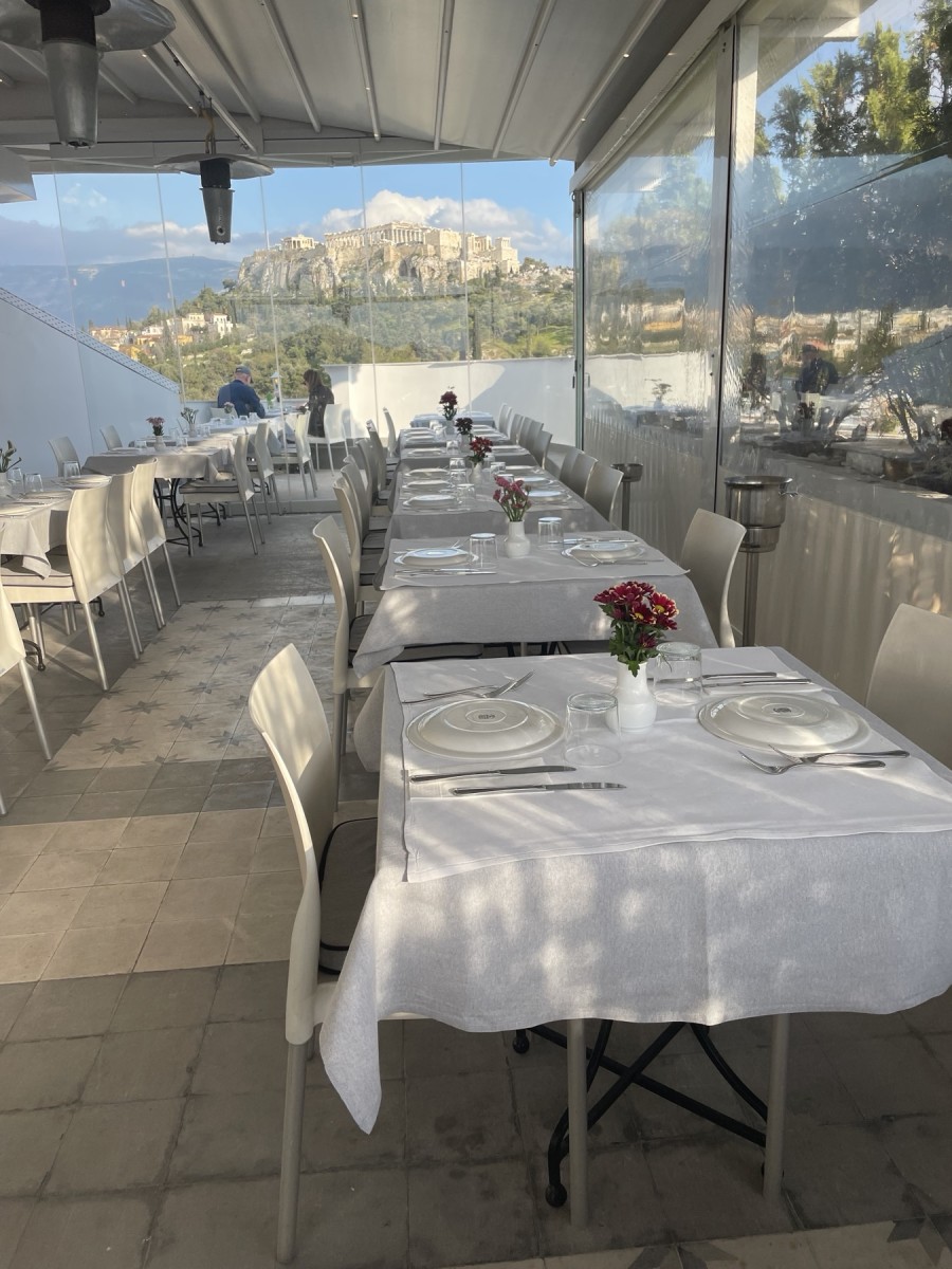 SinAthina cafe restaurant thissio Acropolis Athens Roof Garden romantic ...