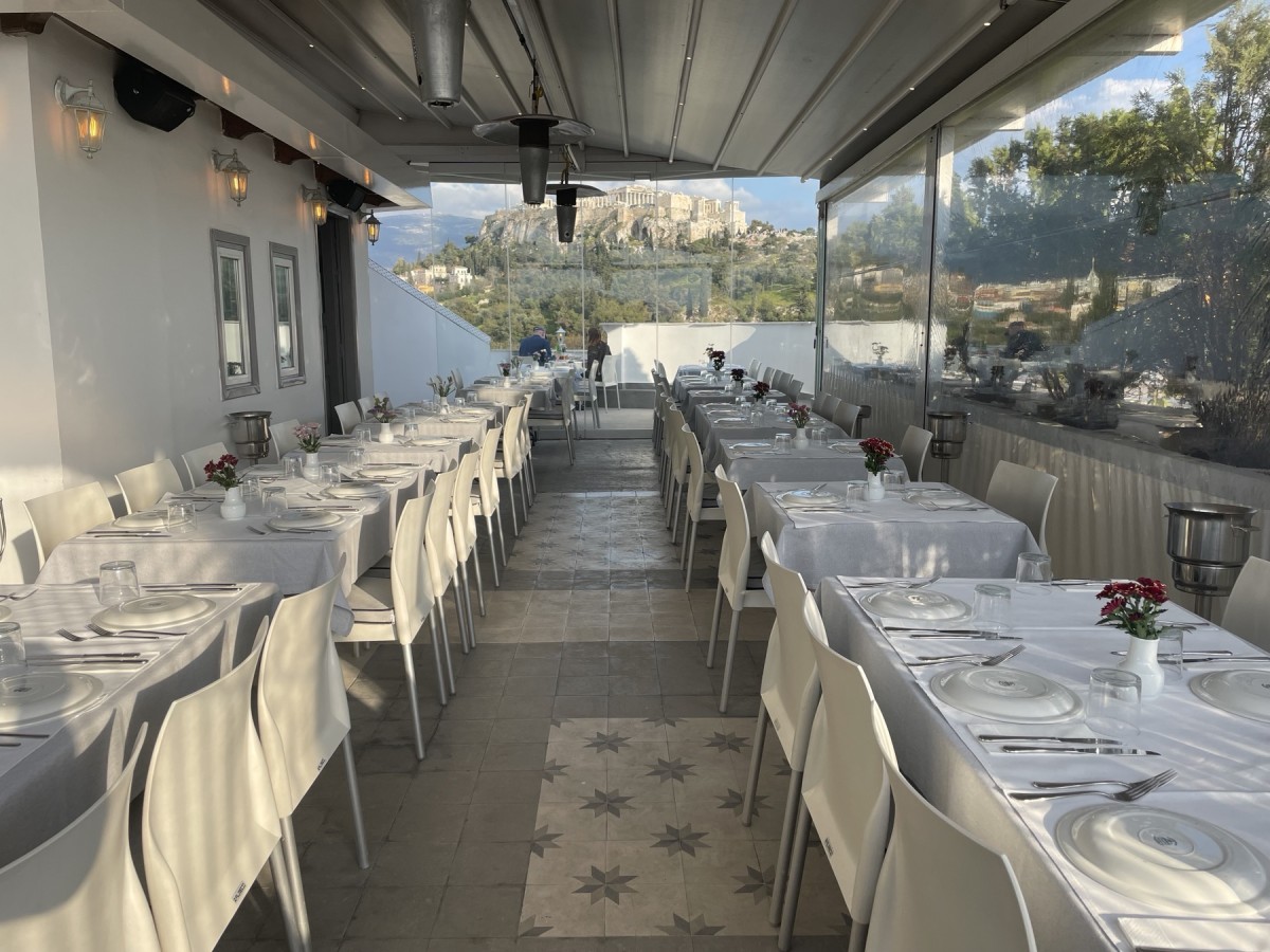SinAthina cafe restaurant thissio Acropolis Athens Roof Garden romantic ...
